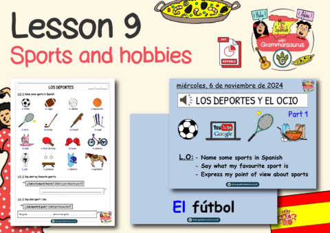 Y4/Y5/Y6 Spanish for Beginners- Sports and hobbies - Lesson 9 ...