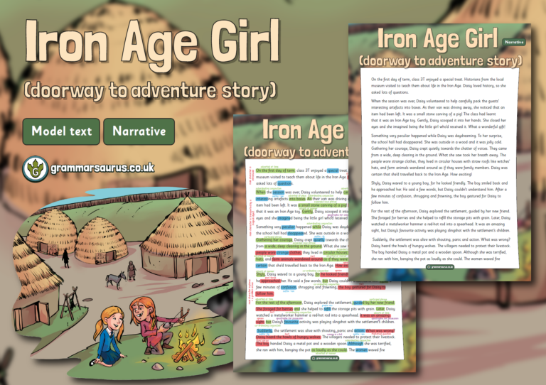 Year 3 Model Text - Narrative – Iron Age girl (doorway to adventure ...