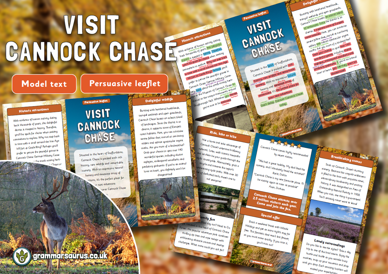 Year 4 Model Text – Persuasive leaflet – Visit Cannock Chase ...