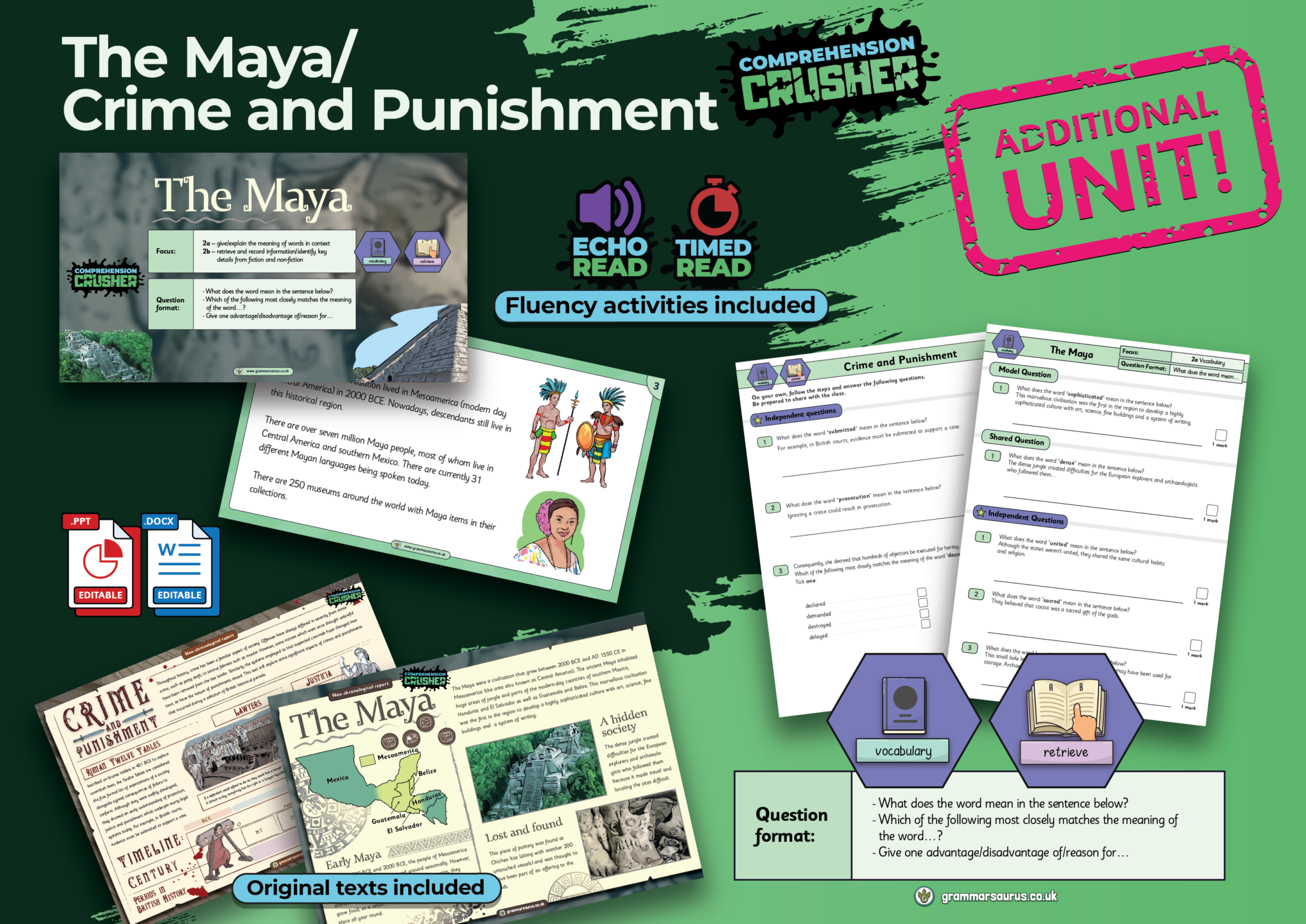 Year 6 Comprehension Crusher Reading Scheme – Additional Unit – The ...