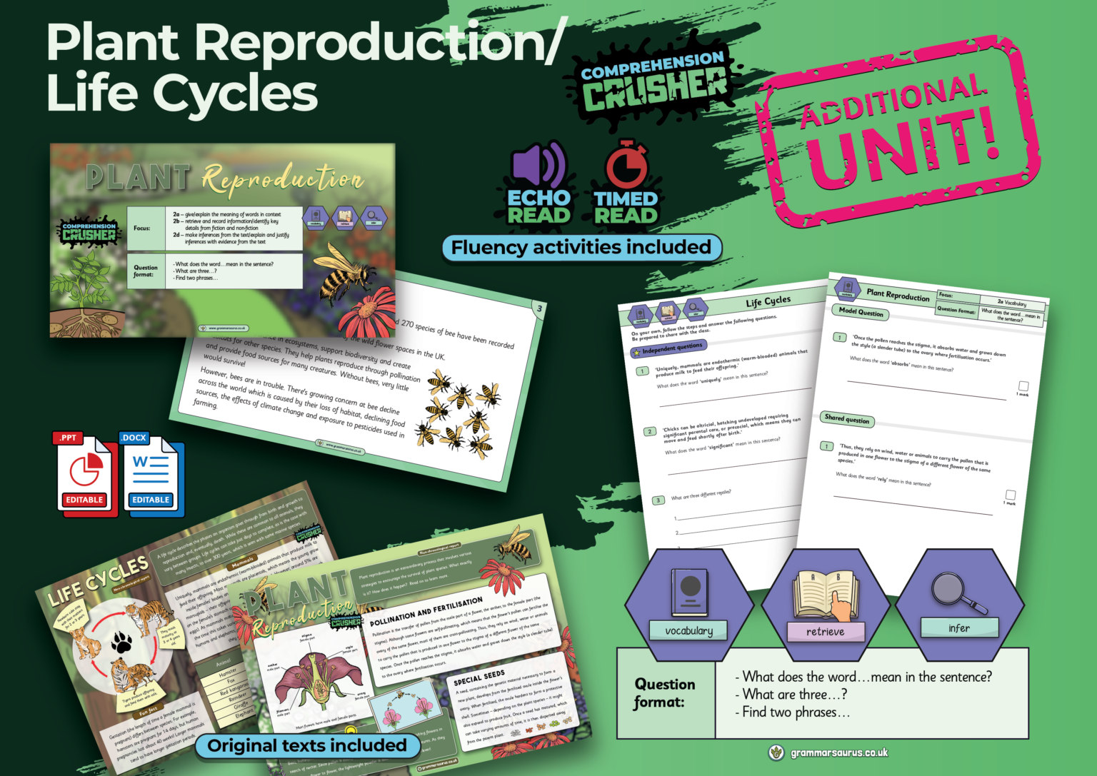 Year 5 Comprehension Crusher Reading Scheme – Additional Unit – Plant ...