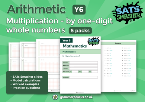 Y6 SATs Smasher (Maths): Arithmetic – Multiplication - by one-digit ...