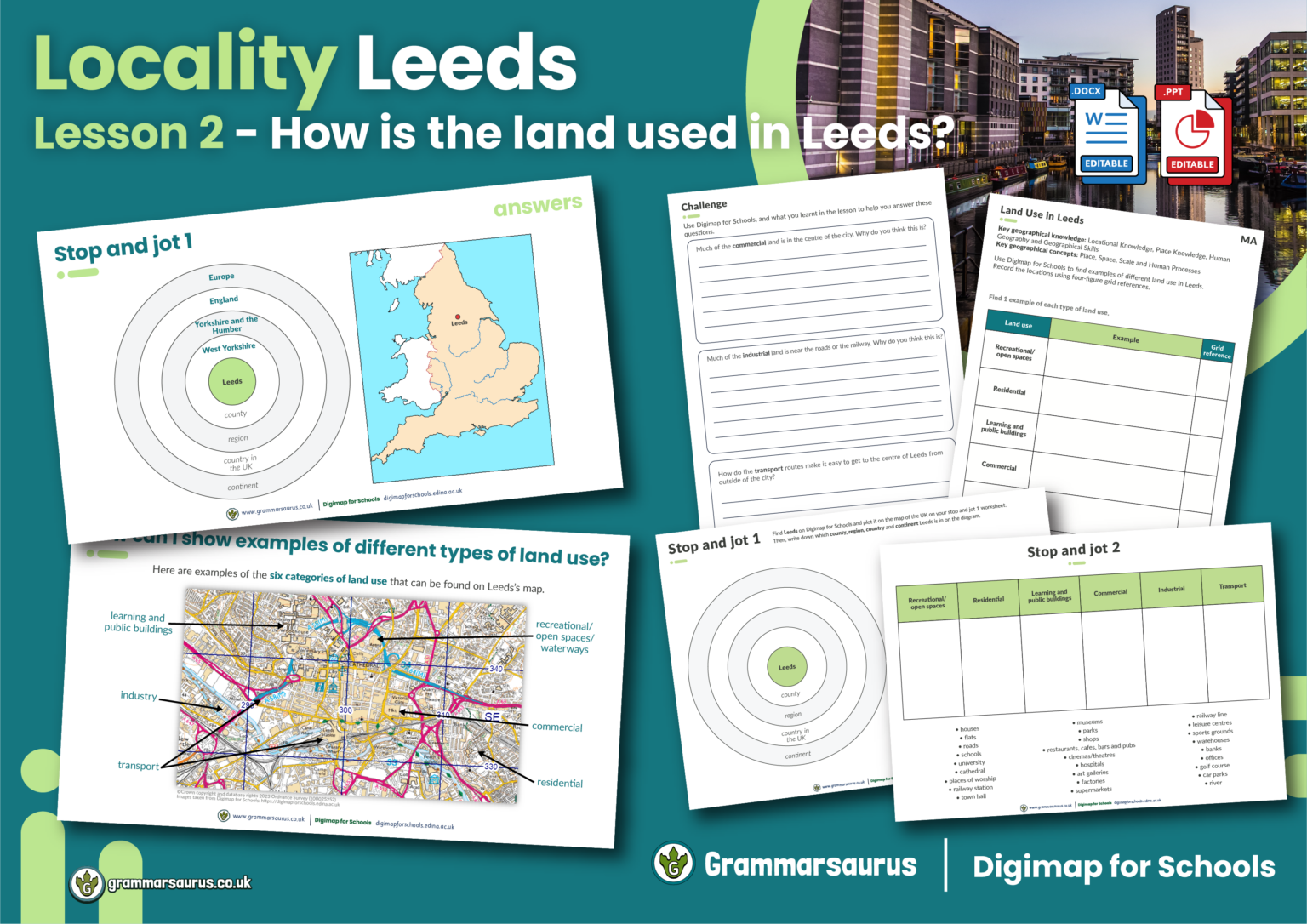 Y4 Locality Unit - How is the land used in Leeds? - Lesson 2 ...