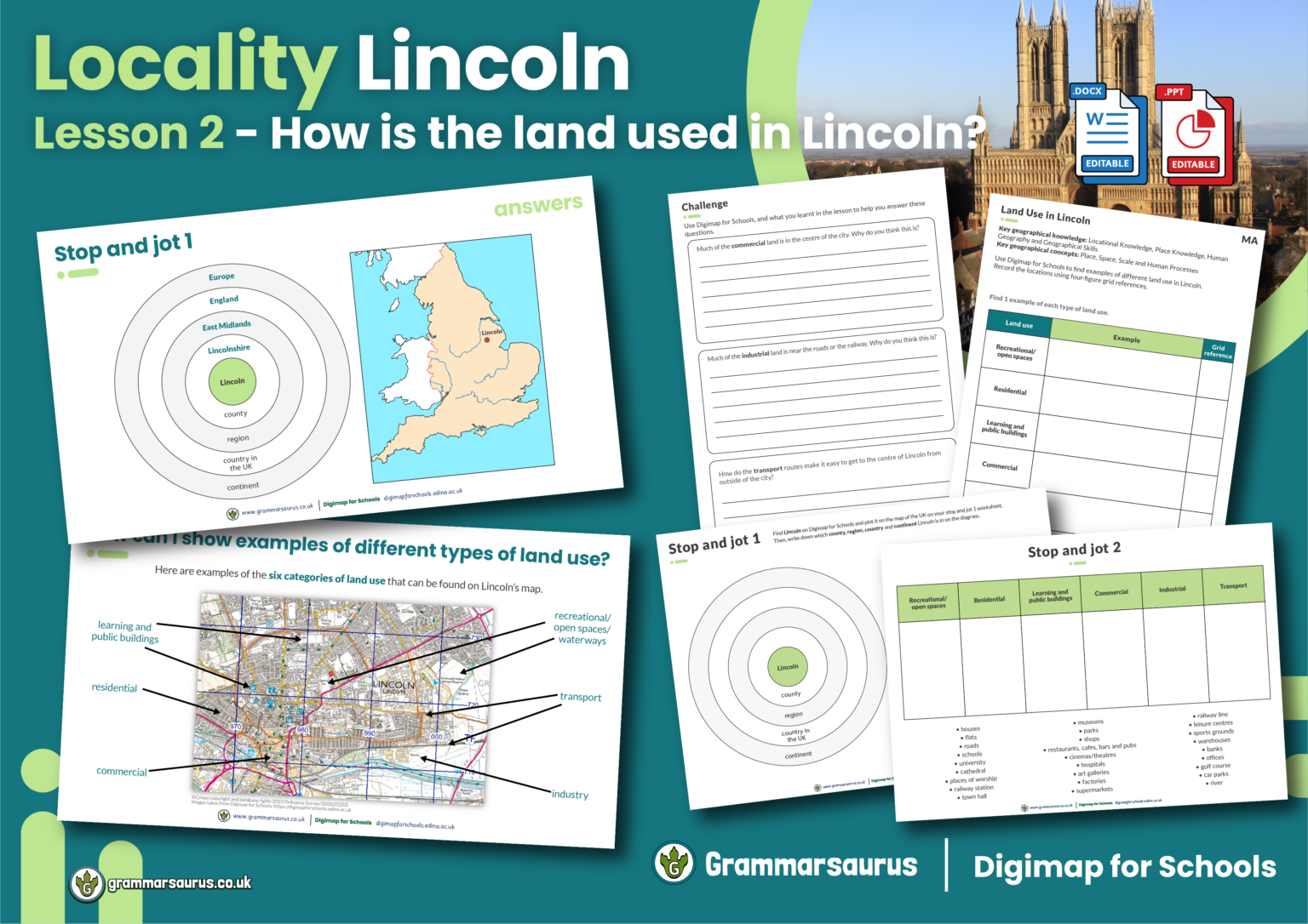Y4 Locality Unit - How is the land used in Lincoln? - Lesson 2 ...