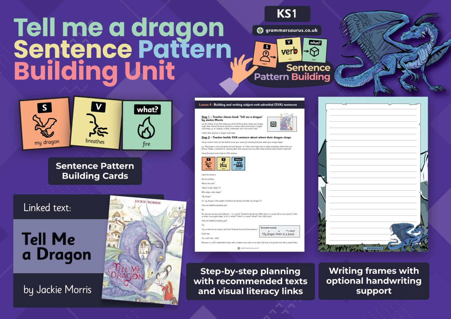 web ad dragon - Grammarsaurus
