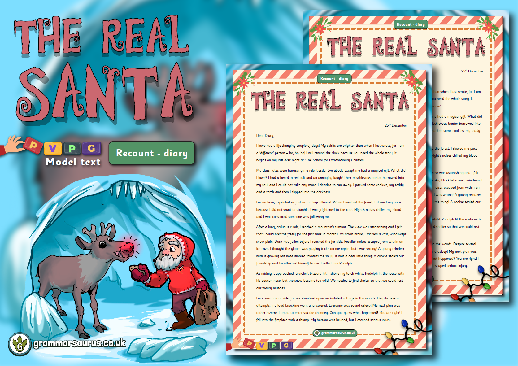 Year 5 PVPG Model Text – Recount – Diary - The real Santa - Grammarsaurus
