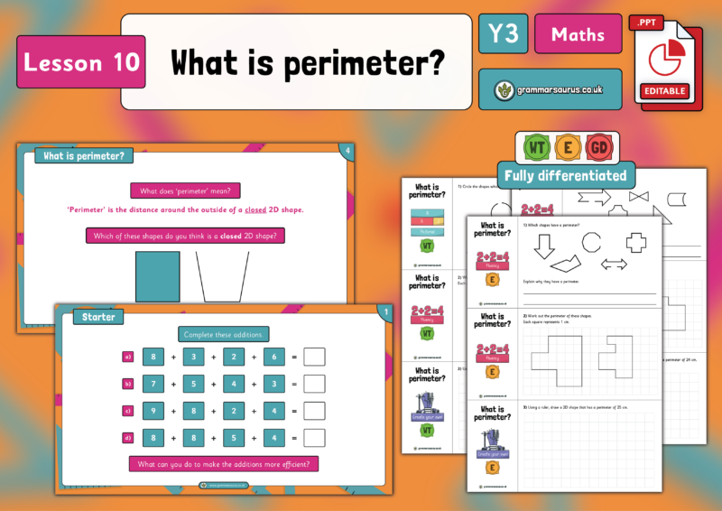 Year 3 Length and Perimeter - What is perimeter? - Lesson 10 ...