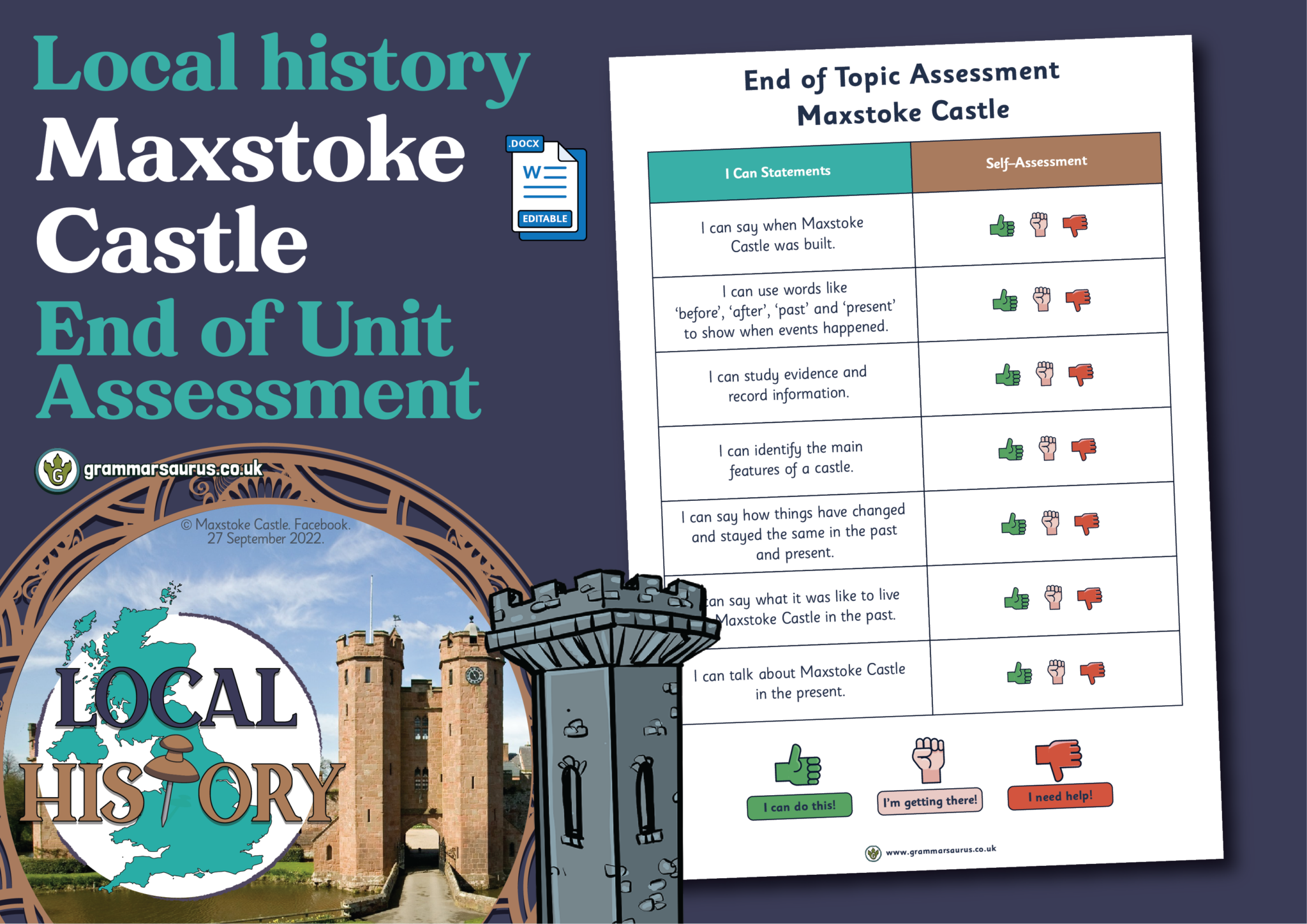 KS1 Local history - Maxstoke Castle - End of unit assessment ...