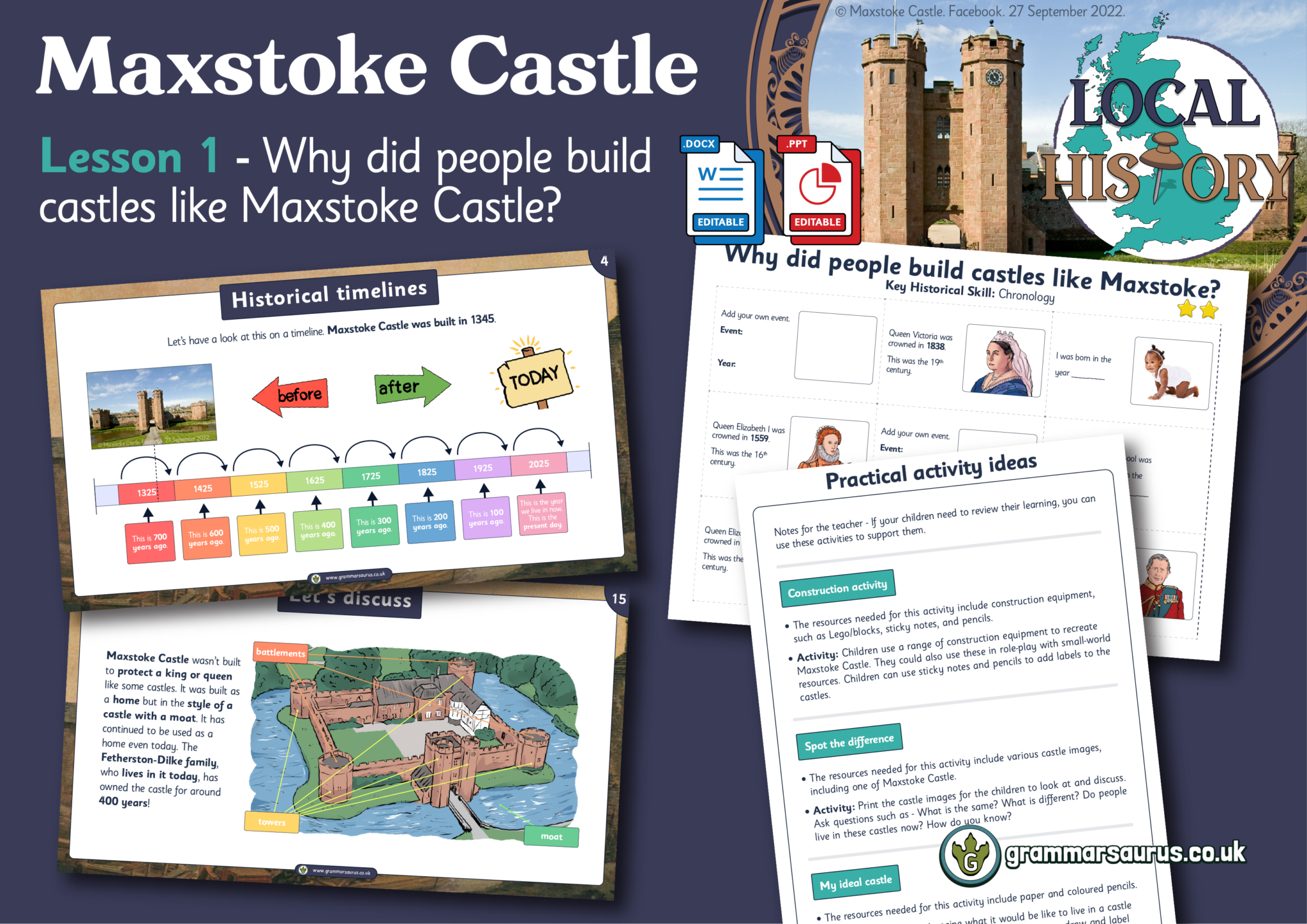 KS1 Local history - Maxstoke Castle - Why did people build castles like ...