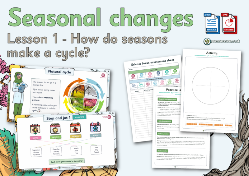 Year 2 Science - Seasonal Changes - How do seasons make a cycle ...