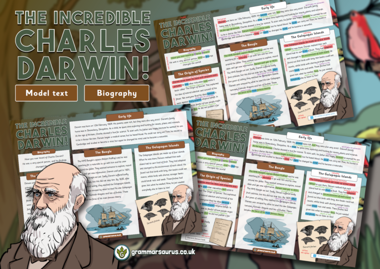 Year 2 Model Text – Biography – The Incredible Charles Darwin ...