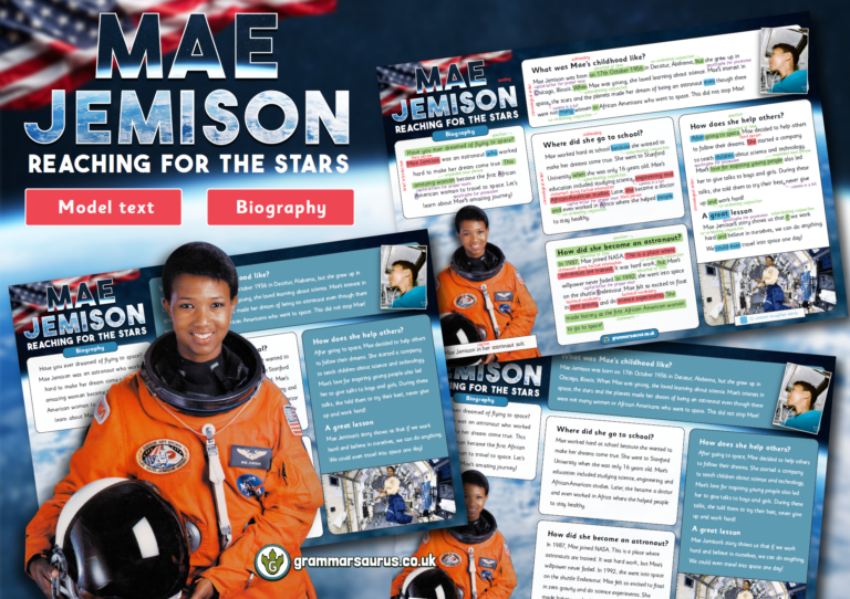 Year 2 Model Text – Biography – Mae Jemison - Reaching for the stars ...