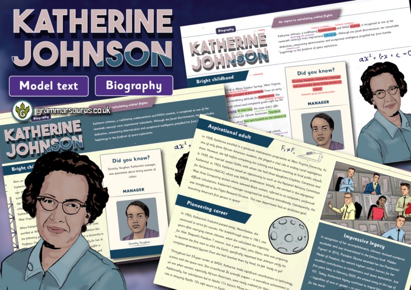 Year 5 Model Text – Biography – Katherine Johnson - Grammarsaurus