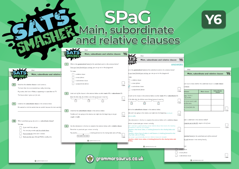 Subordinate And Relative Clauses