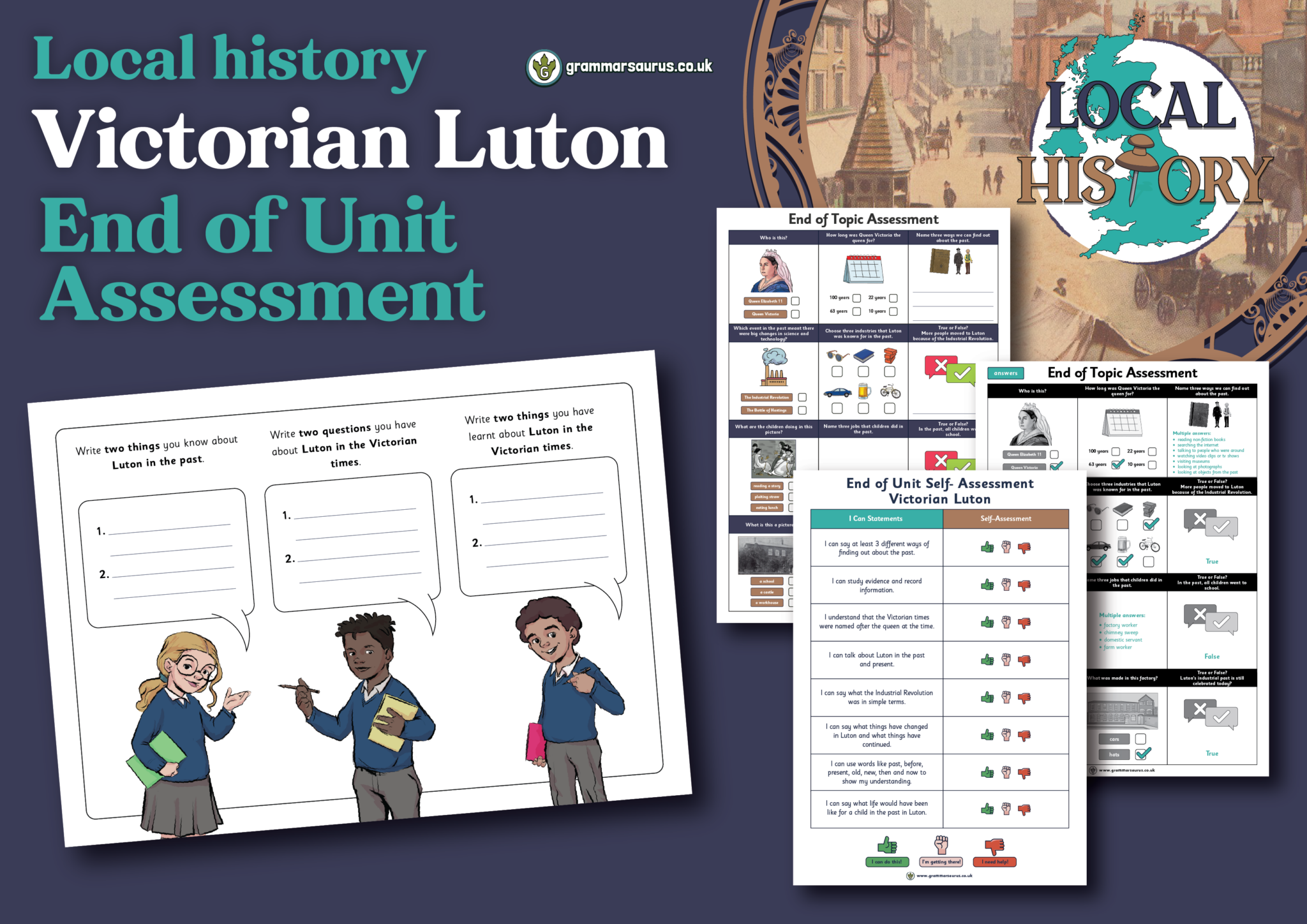 KS1 Local history - Victorian Luton - End of Unit Assessment ...