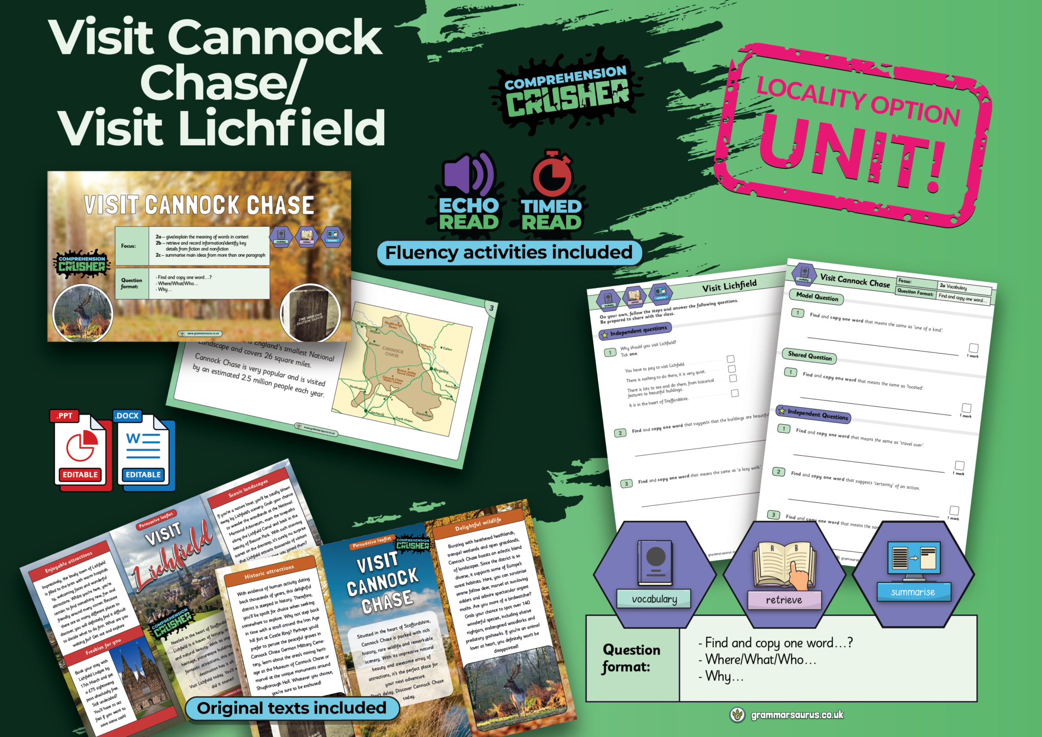 Year 4 Comprehension Crusher - Locality Option Unit – Visit Cannock ...