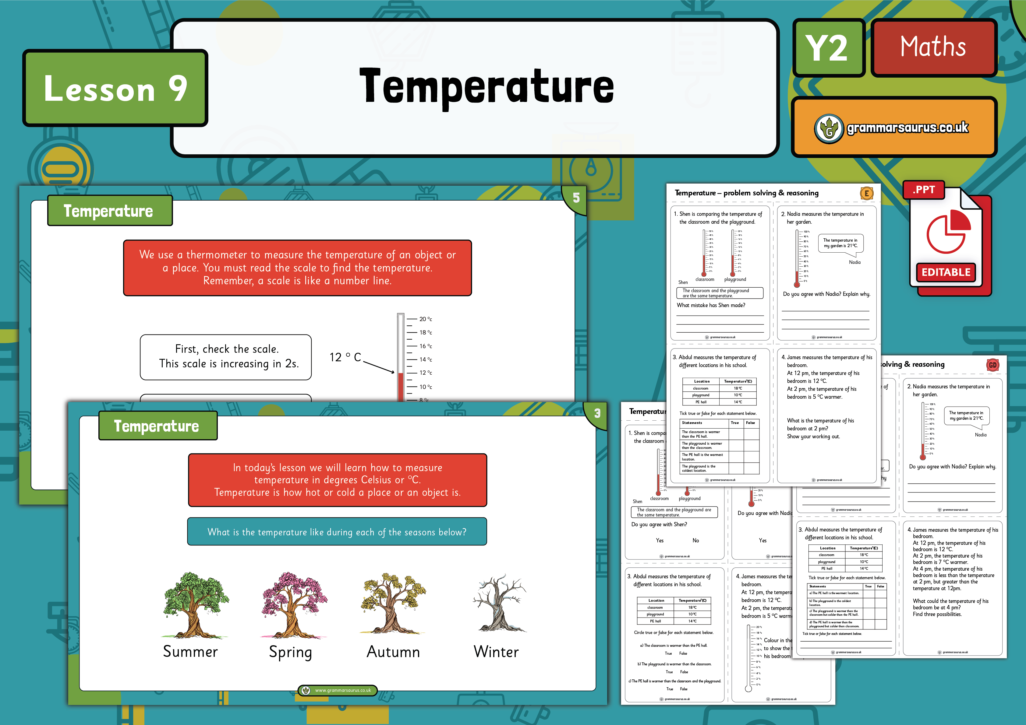 Year 2 Mass, Capacity and Temperature - Temperature - Lesson 9 ...