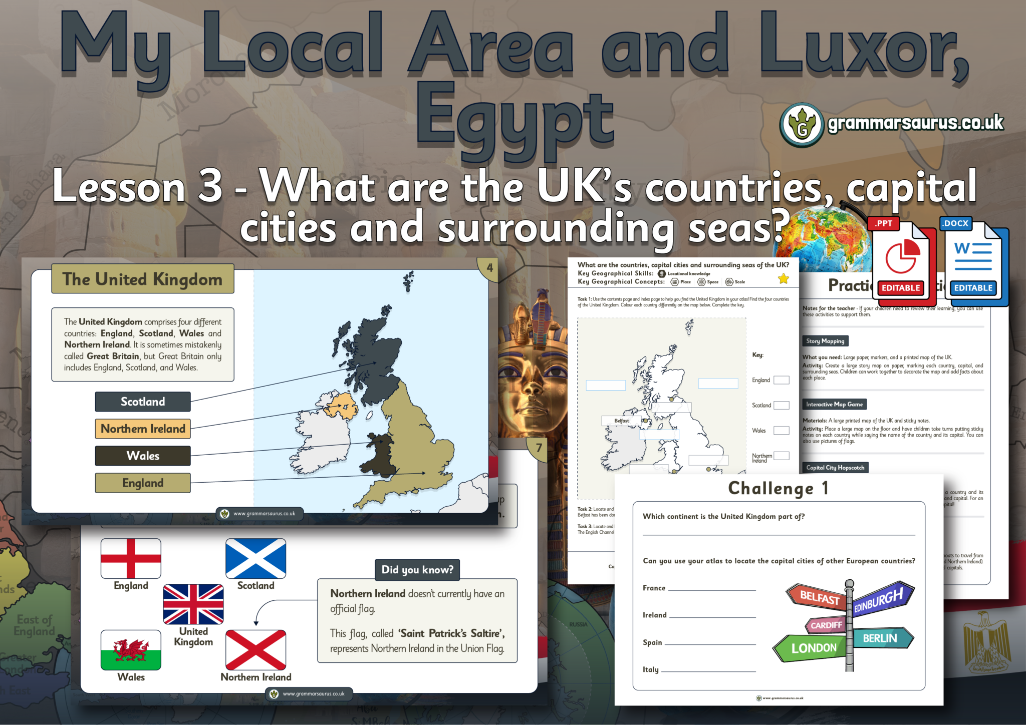 Year 2 Geography - My Local Area and Luxor, Egypt - What are the UK's ...