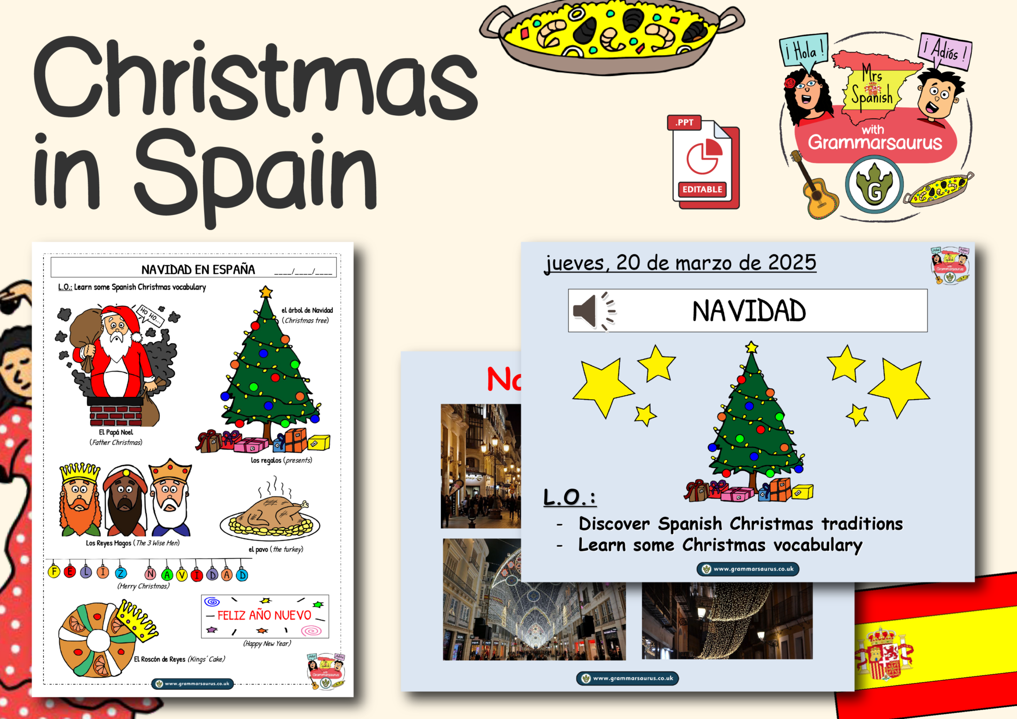 Christmas in Spain - Grammarsaurus