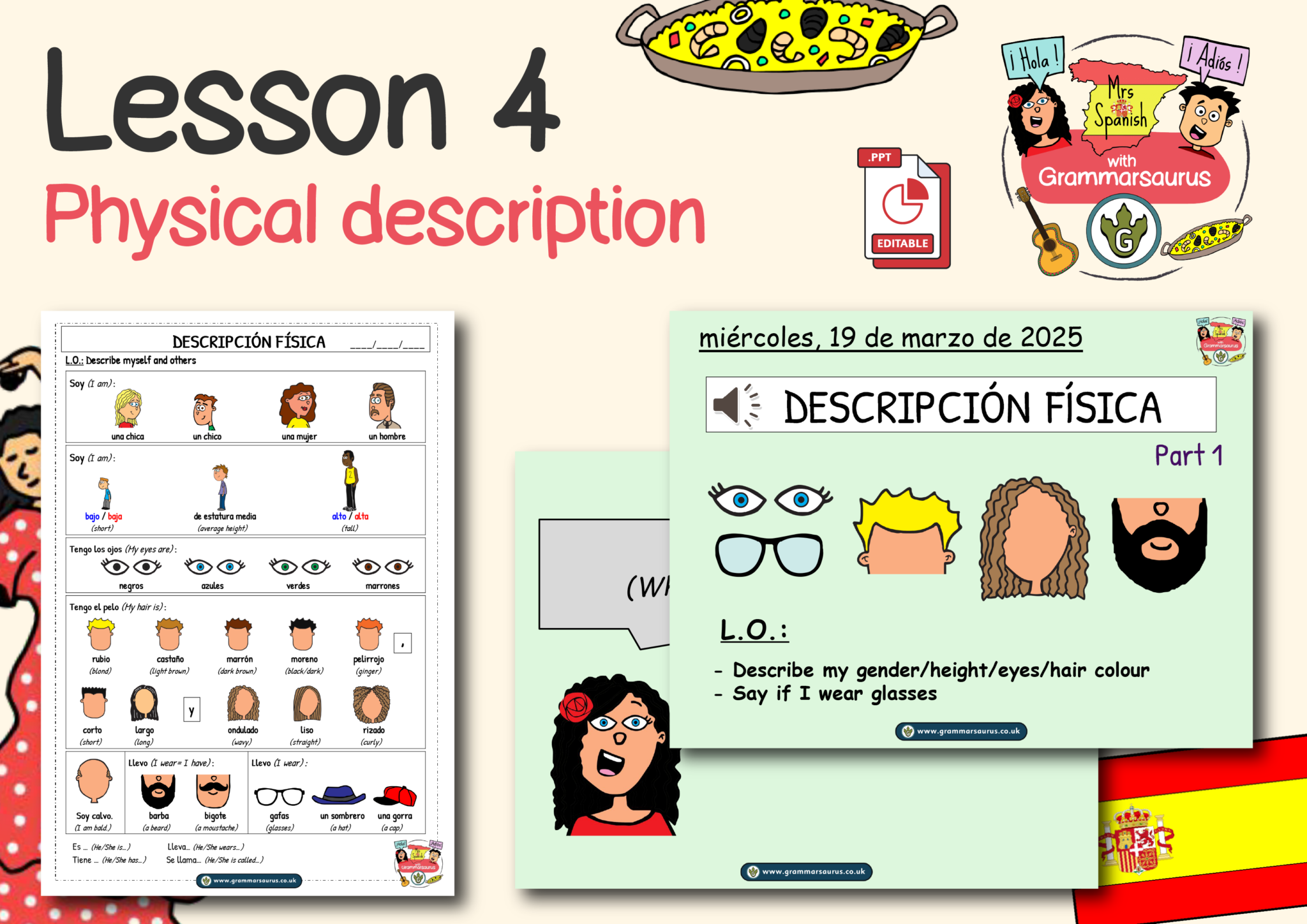 Year 6 - Physical description - Lesson 4 - Grammarsaurus