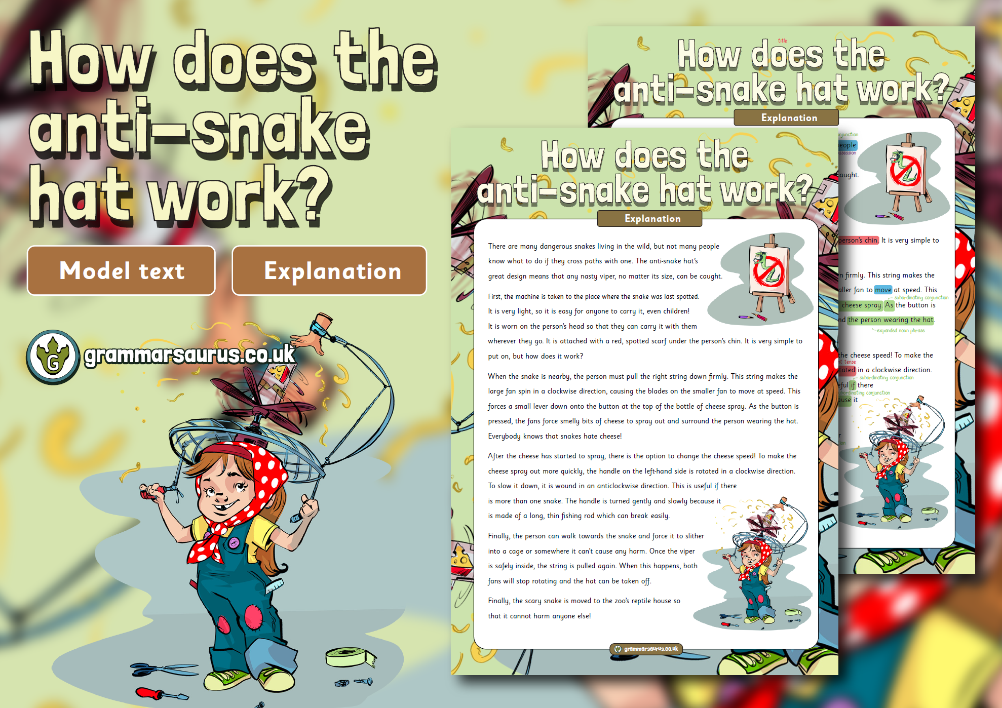 Year 2 Model Text – Explanation – How does the anti-snake hat work ...