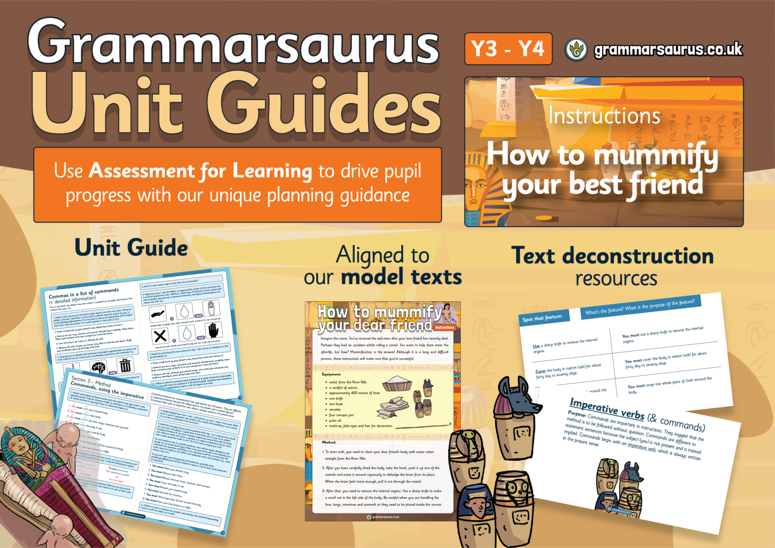 Year 3/4 Unit Guide – Instructions – How to mummify your dear friend ...