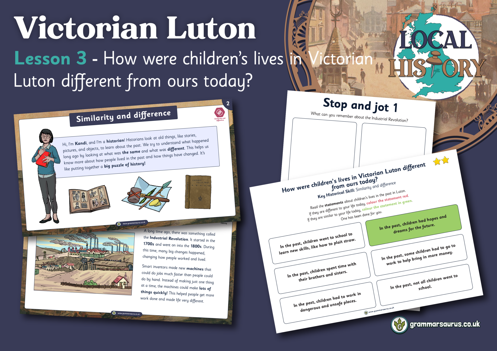 KS1 Local history - Victorian Luton - How were children's lives in ...