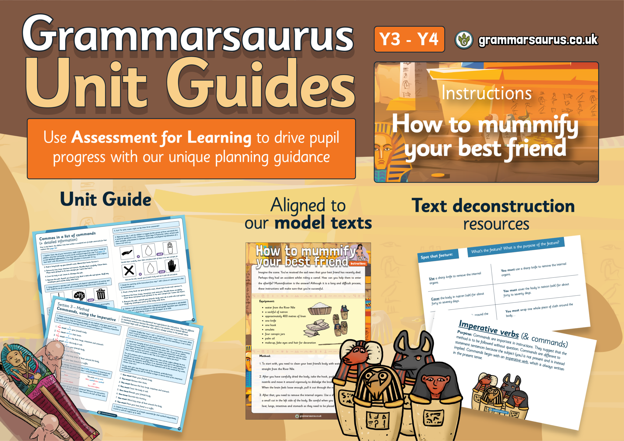 Year 3/4 Unit Guide – Instructions – How to mummify your best friend ...
