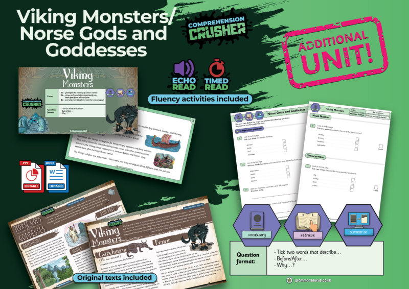 Year 5 Comprehension Crusher Reading Scheme – Additional Unit – Viking ...