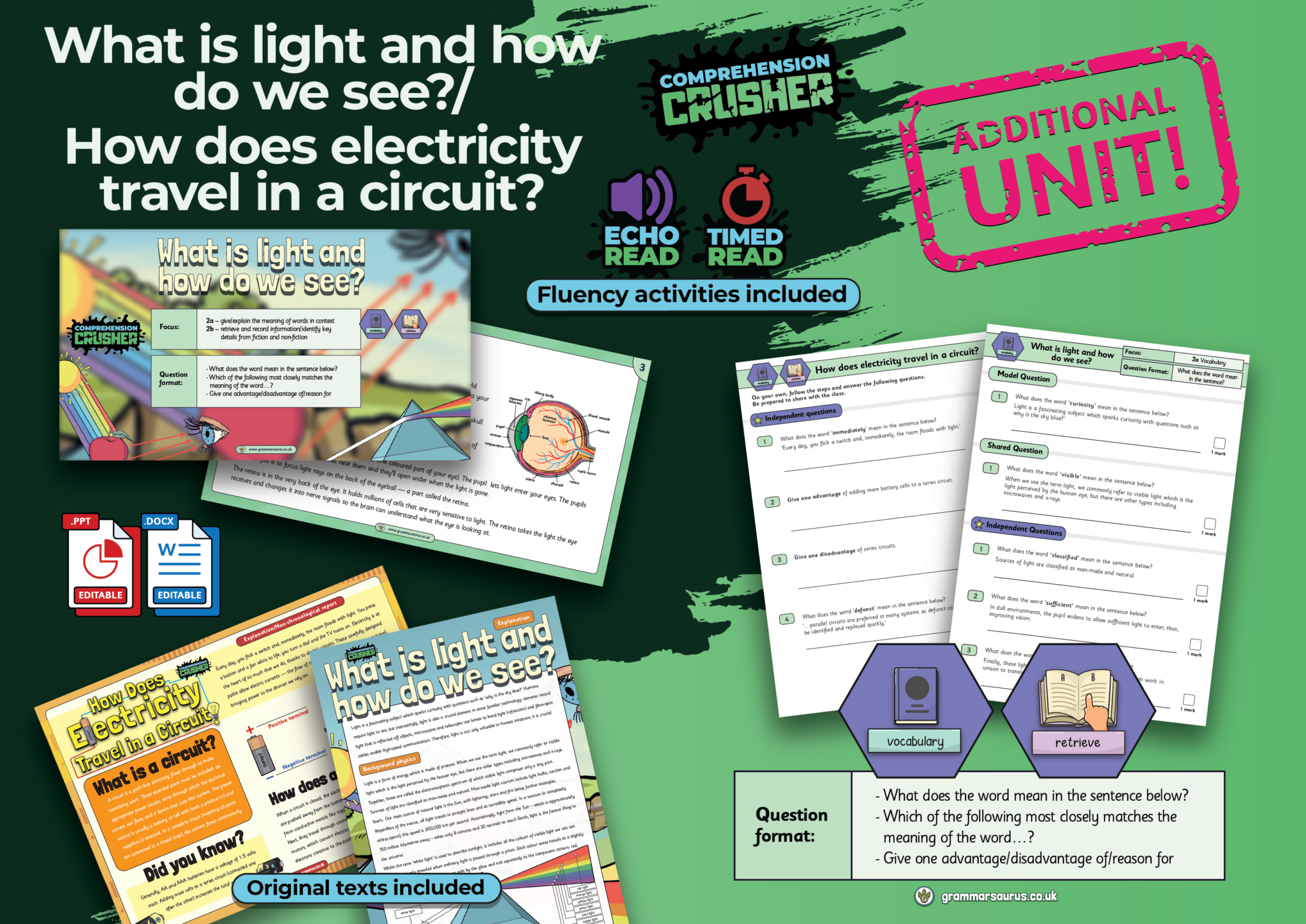 Year 6 Comprehension Crusher Reading Scheme – Additional Unit – What is ...