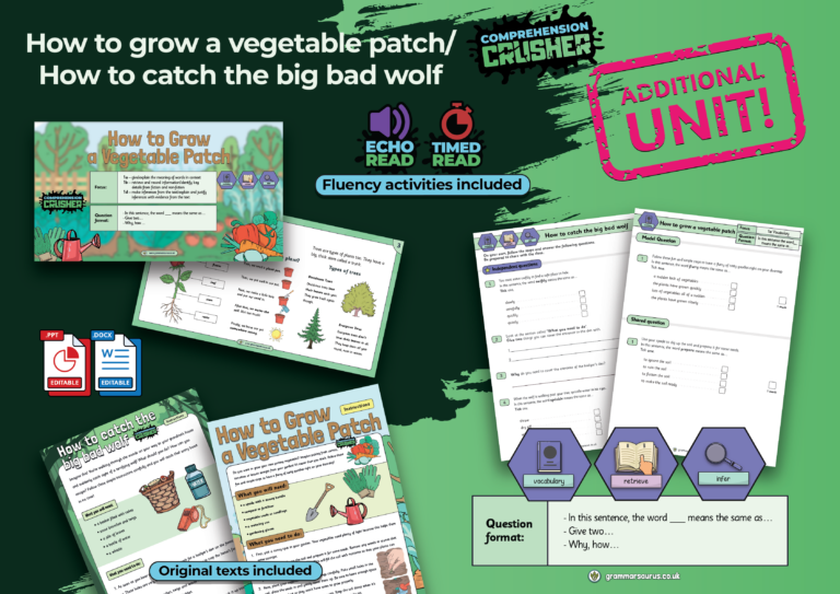 Year 2 Comprehension Crusher Reading Scheme - Additional Unit - How to ...
