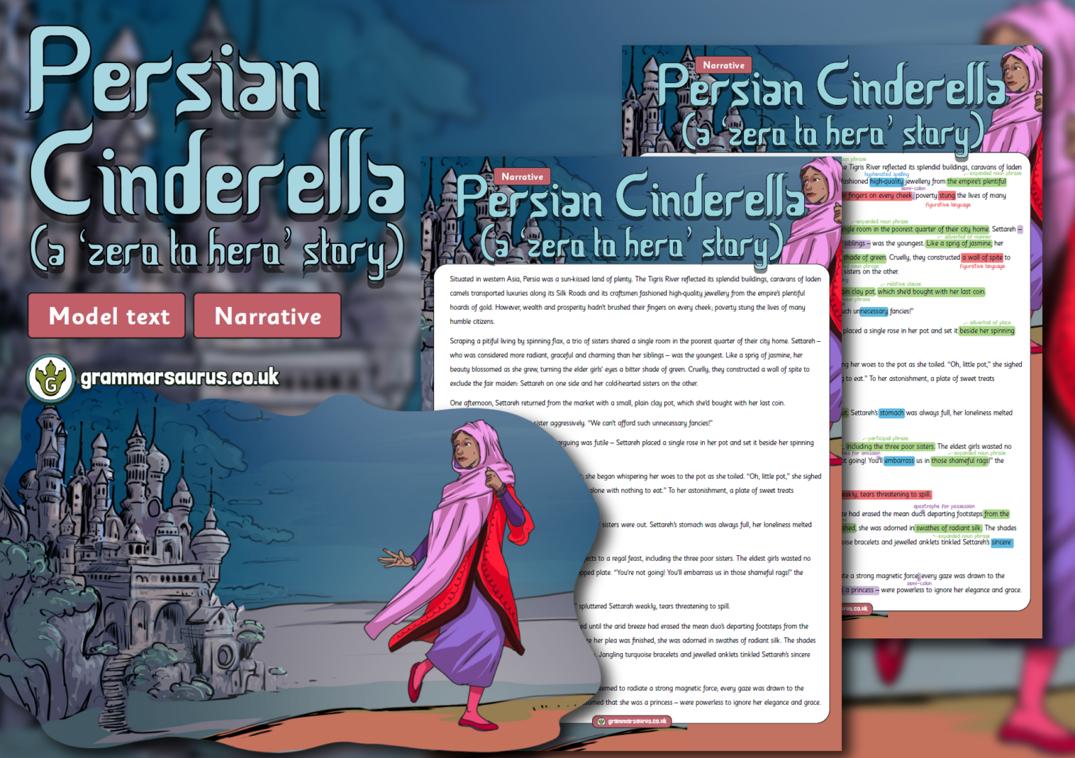 Year 6 Model Text - Narrative - Persian Cinderella (a 'Zero to Hero ...