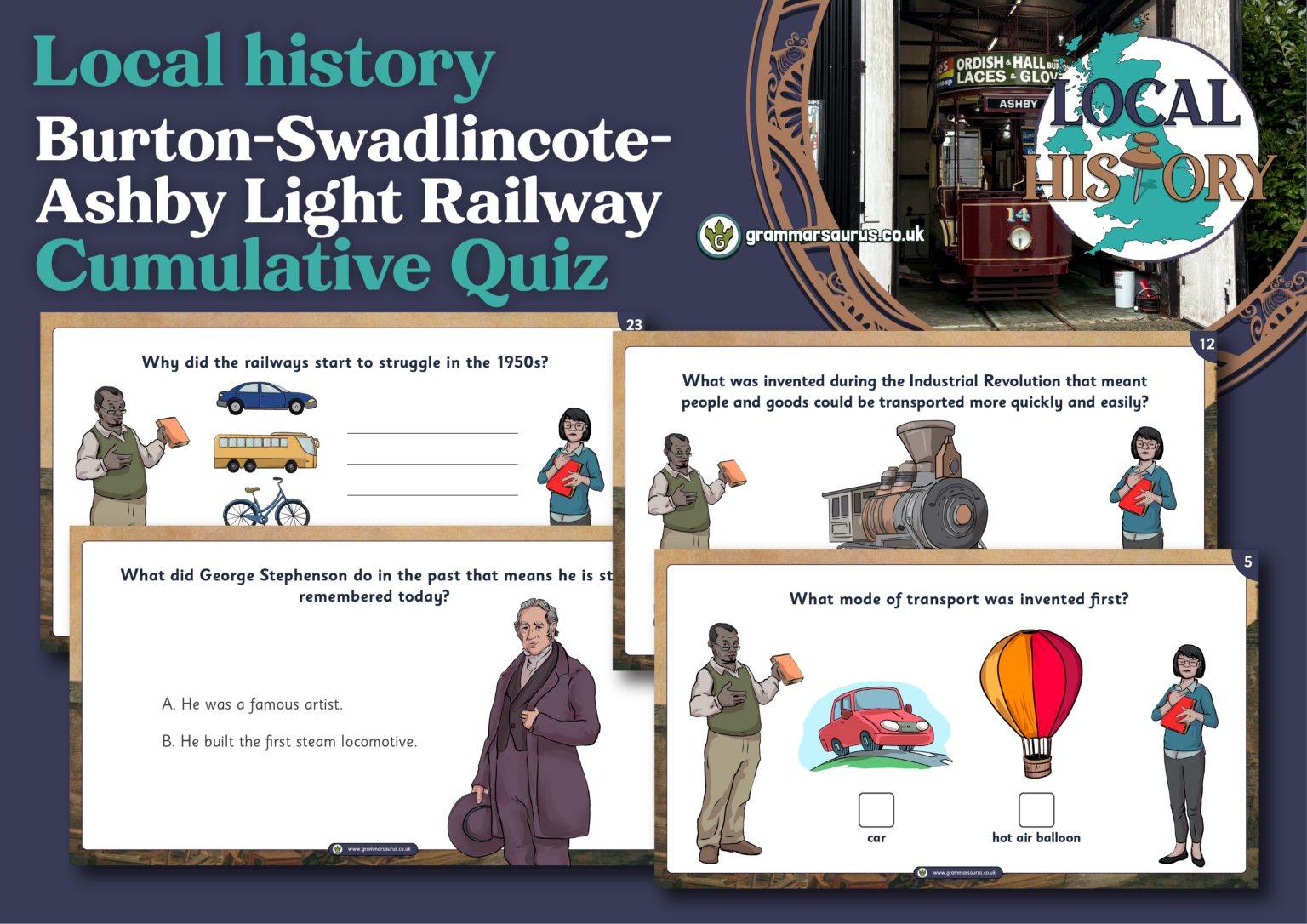 KS1 Local history - Burton-Swadlincote-Ashby Light Railway - Cumulative ...