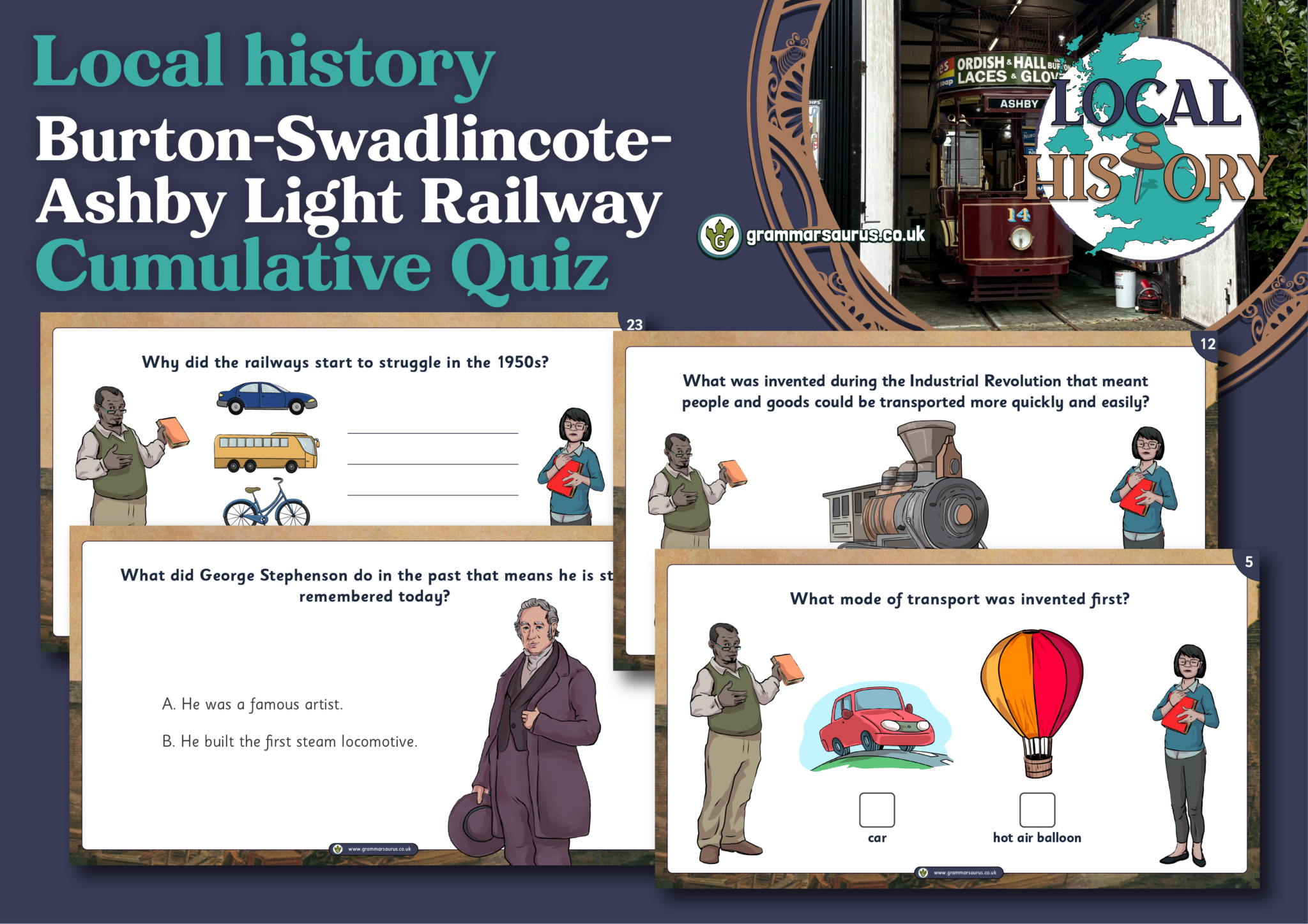 KS1 Local history - Burton-Swadlincote-Ashby Light Railway - Cumulative ...