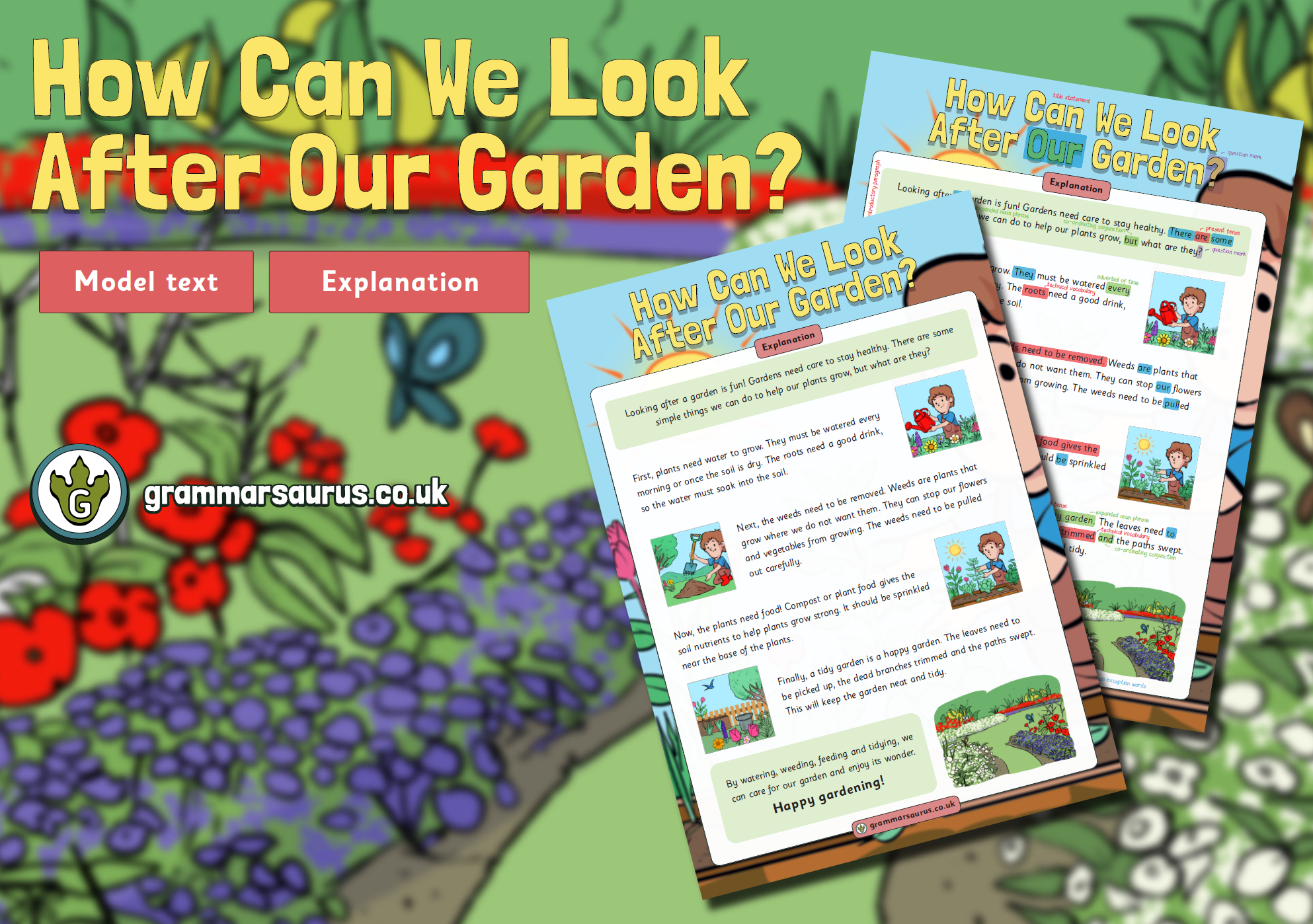Year 1 Model Text – Explanation – How can we look after our garden ...