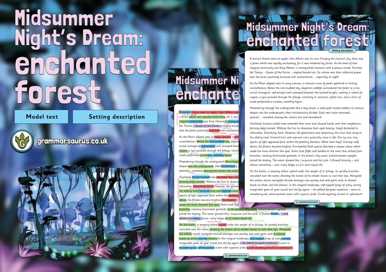 Year 6 Model Text – Setting description – Midsummer Night's Dream ...