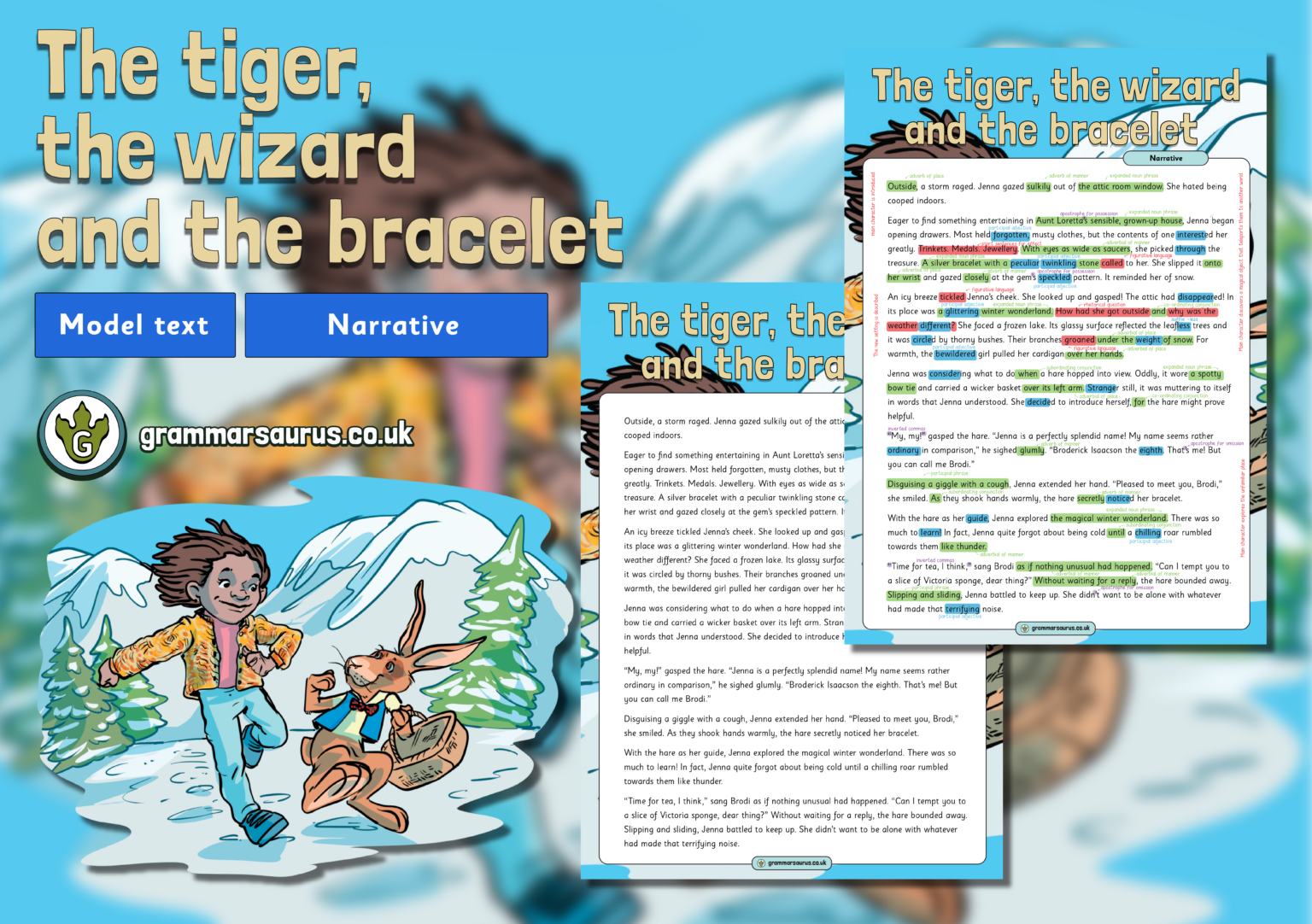 Year 3 Model Text - Narrative - The tiger, the wizard and the bracelet ...