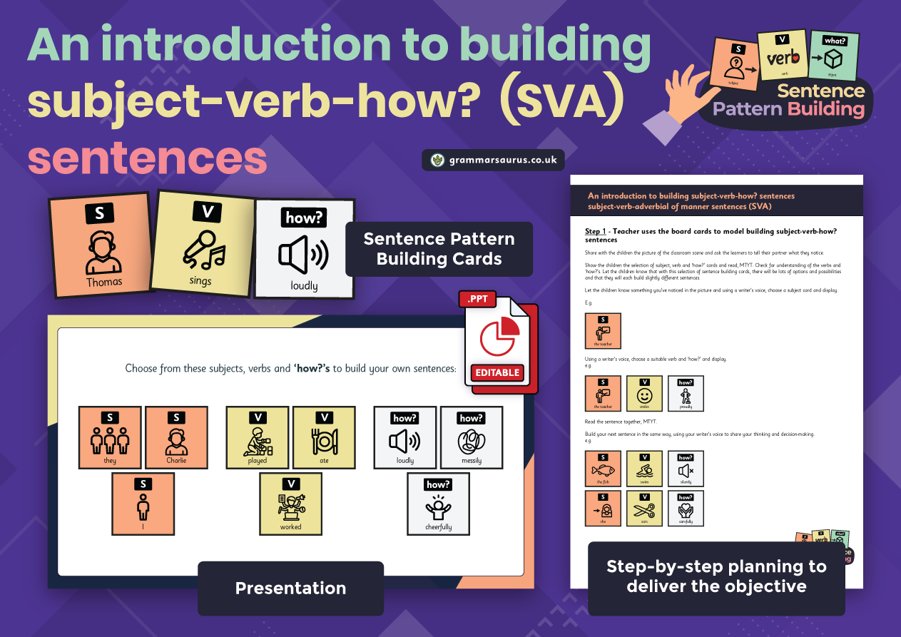 An introduction to building subject-verb-how? (SVA) sentences ...