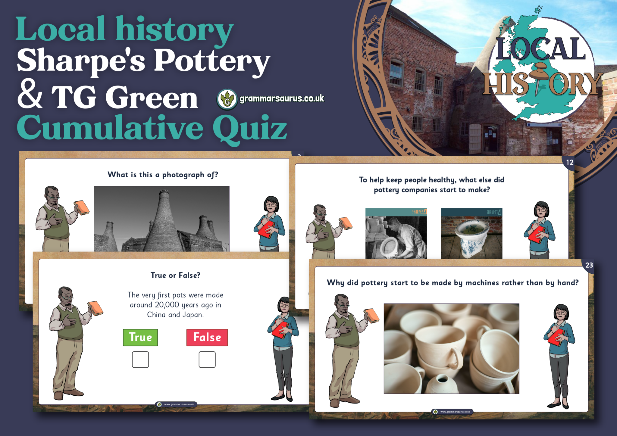 KS1 Local history – TG Green & Sharpe's Pottery - Cumulative quiz ...