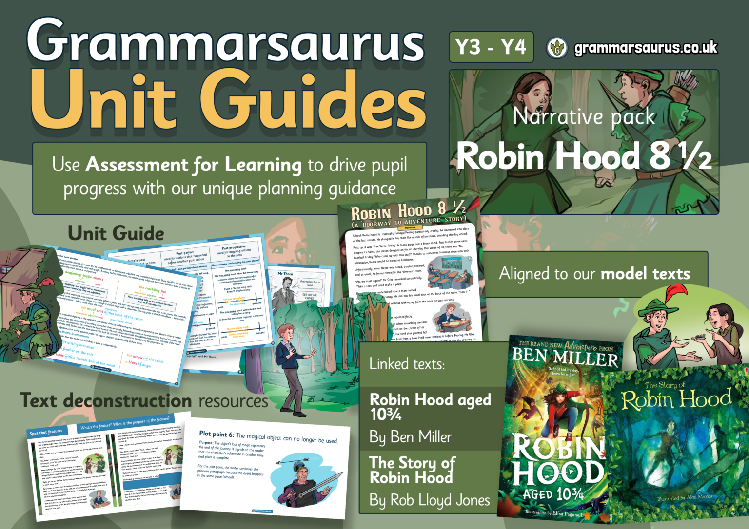 Year 3/4 Unit Guide – Narrative Pack – Robin Hood 8 1/2 - Grammarsaurus