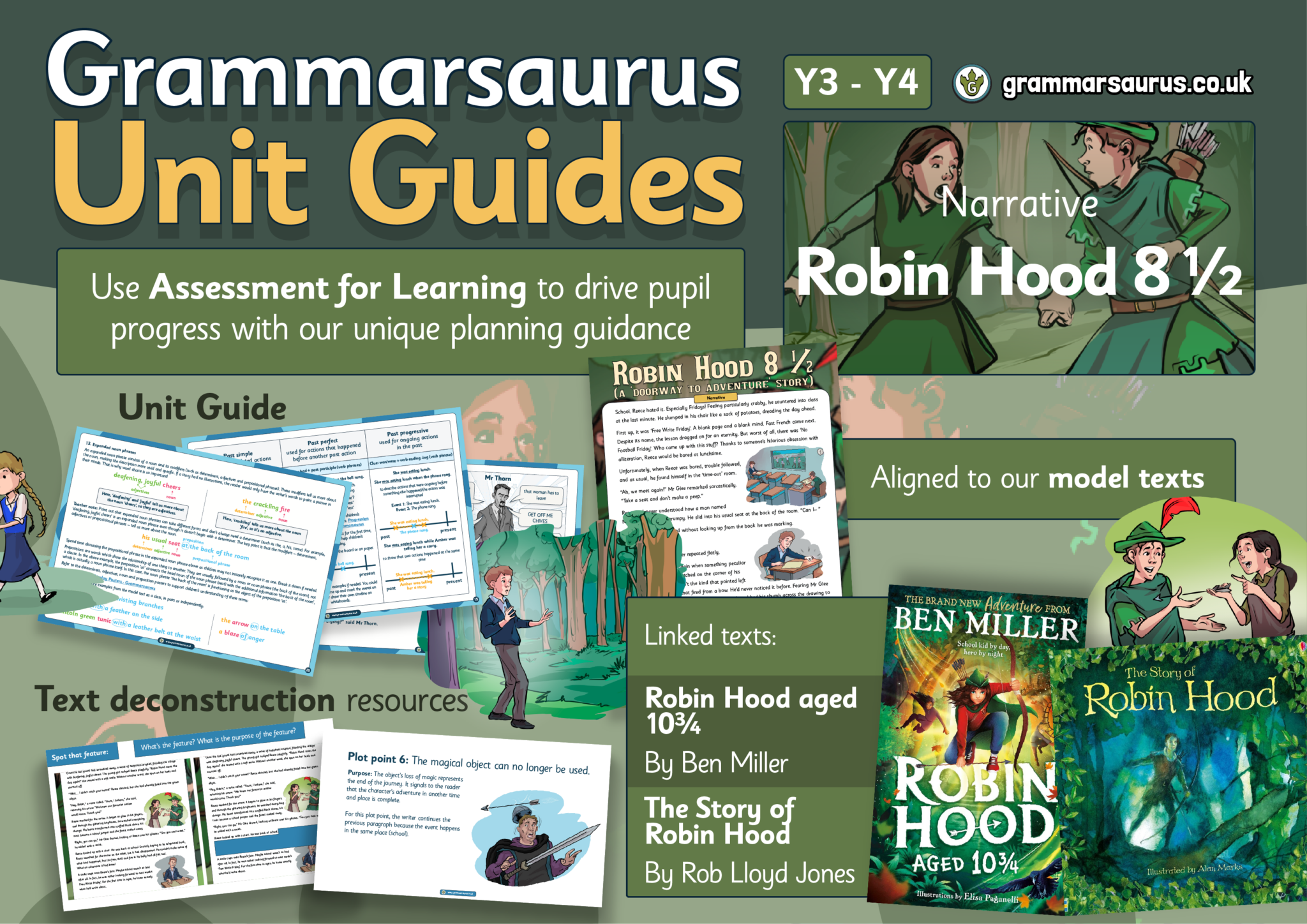 Year 3/4 Unit Guide – Narrative Pack – Robin Hood 8 1/2 - Grammarsaurus