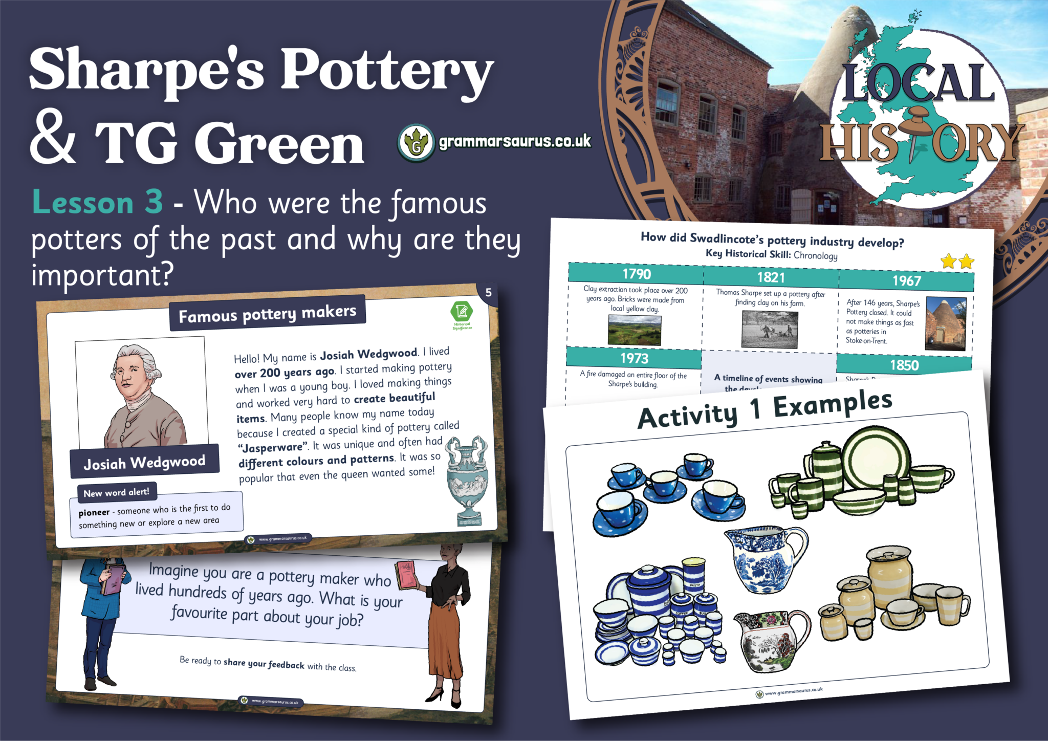 KS1 Local history – TG Green & Sharpe's Pottery - Who were the famous ...