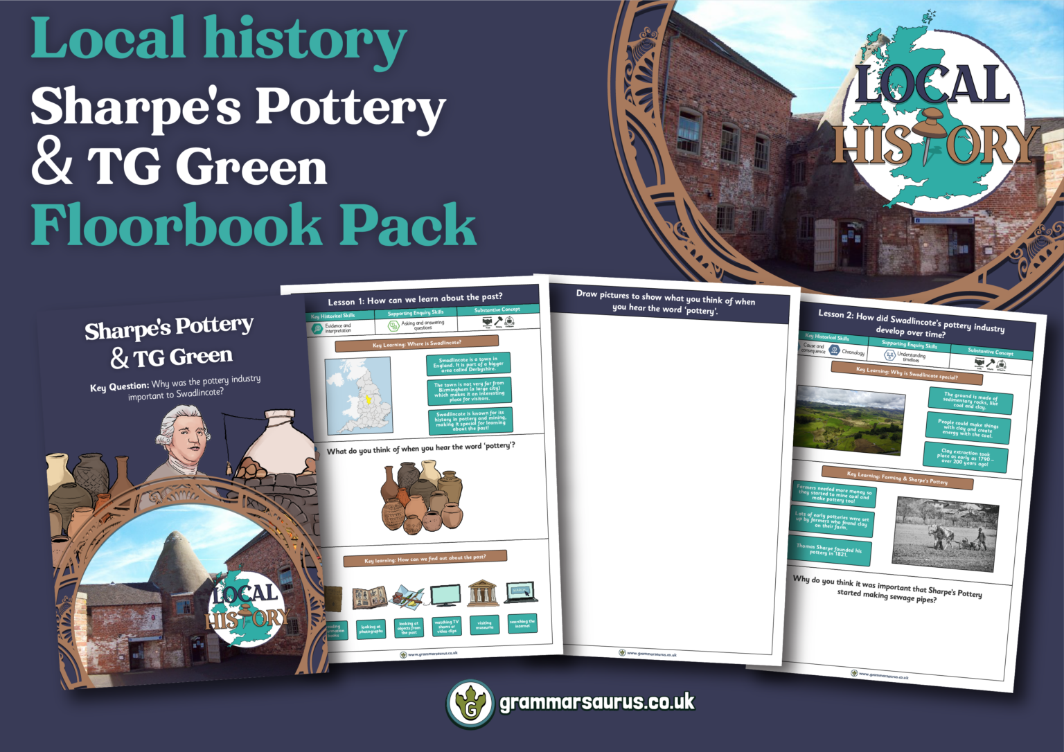 KS1 Local history – TG Green & Sharpe's Pottery - Floorbook Pack ...