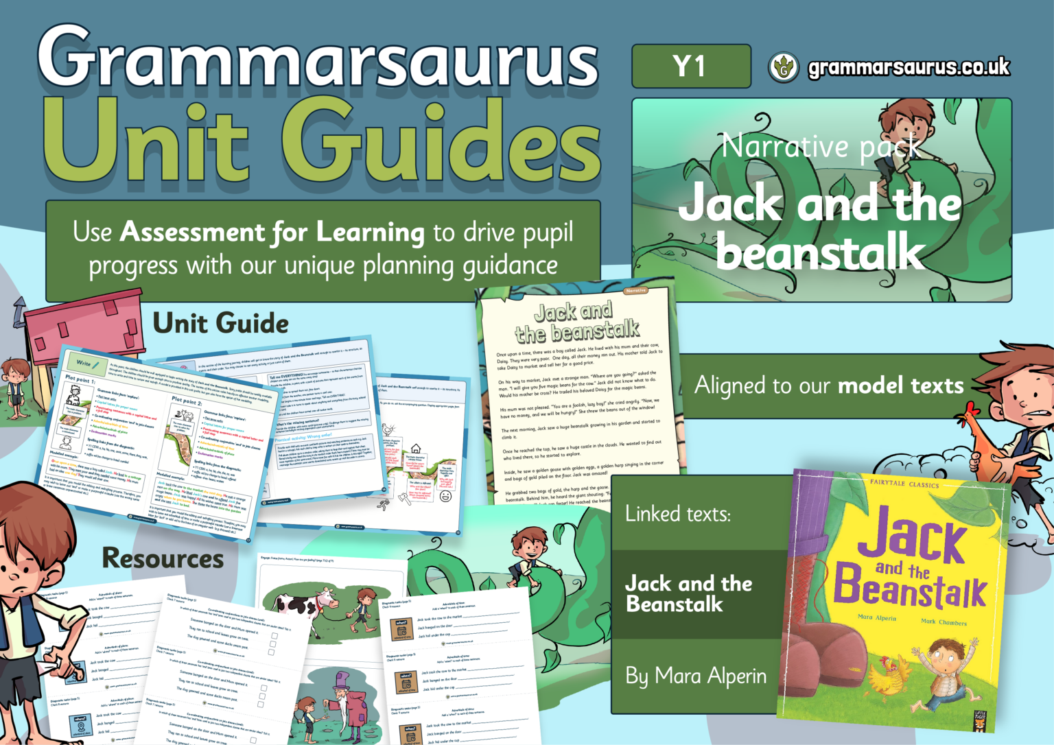 Year 1 Unit Guide Narrative Pack Jack And The Beanstalk Grammarsaurus