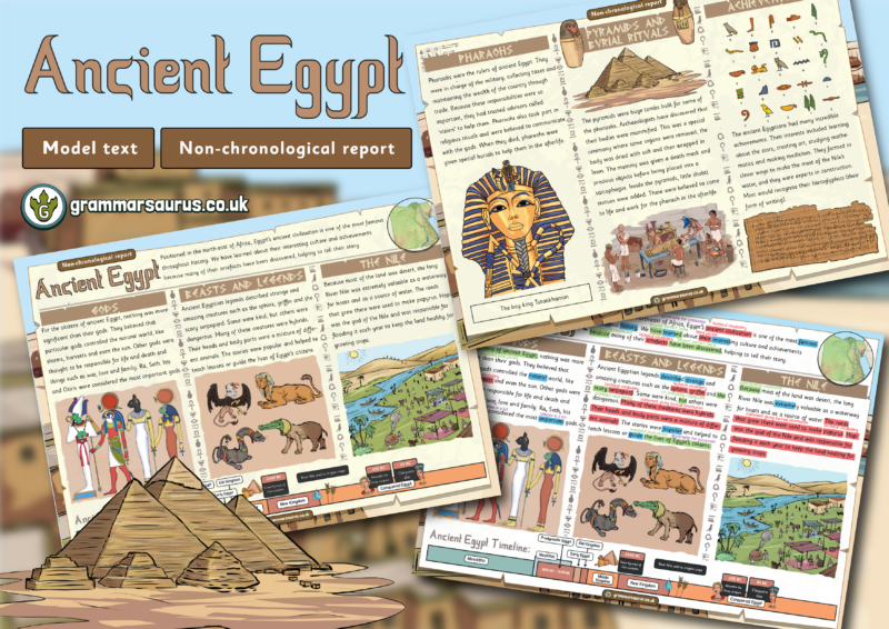 Year 3 Model Text – Non-chronological report – Ancient Egypt ...