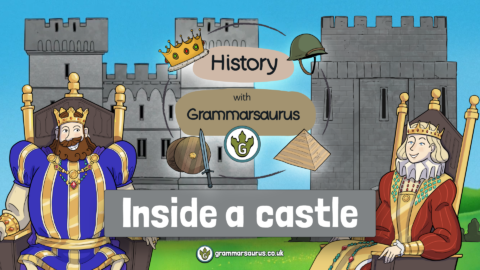 History with Grammarsaurus - Inside a castle - Grammarsaurus