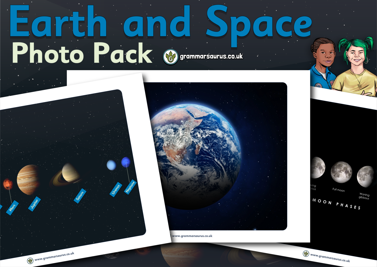 Year 5 Science - Earth and Space - Photo Pack - Grammarsaurus