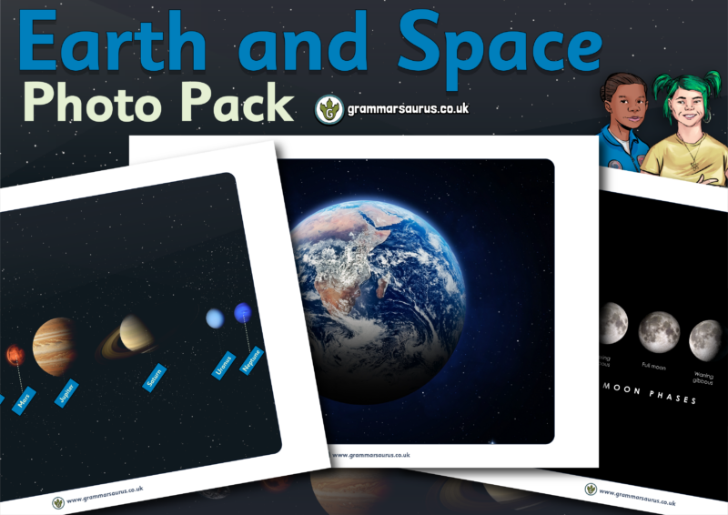 Year 5 Science - Earth and Space - Photo Pack - Grammarsaurus