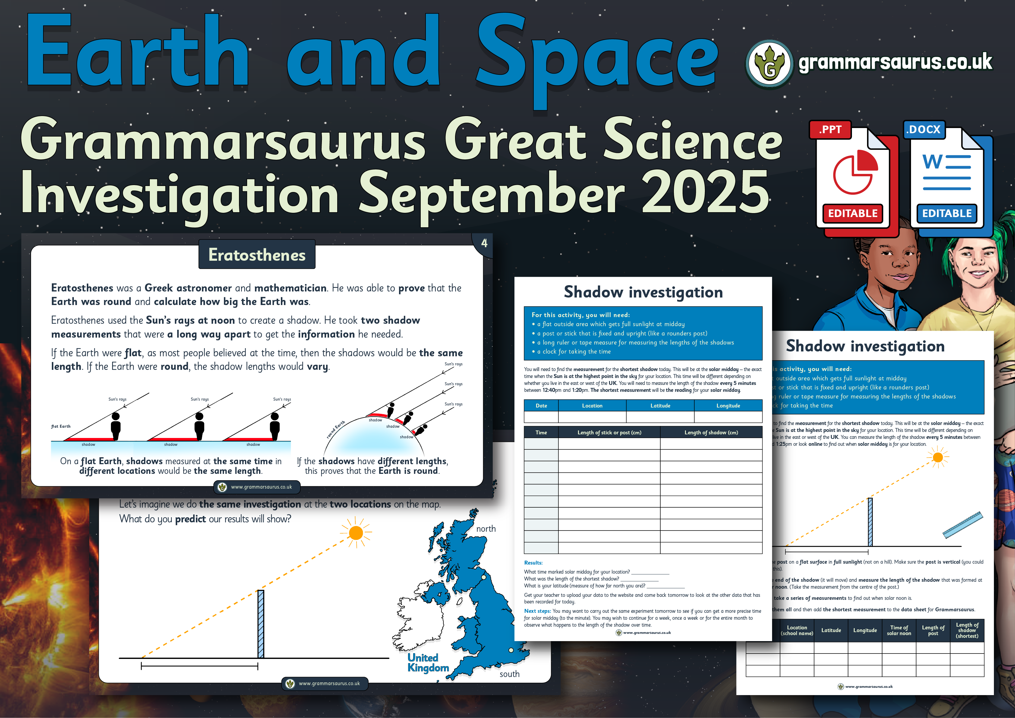 Year 5 Science - Earth and Space - Grammarsaurus Great Science ...