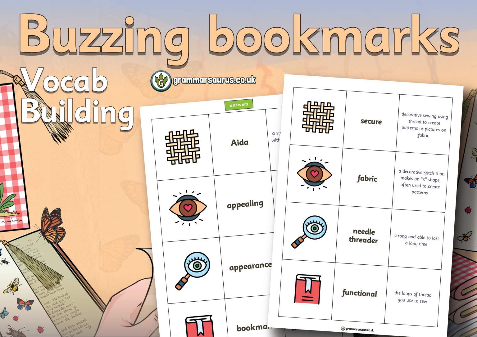 Vocab building ad - Grammarsaurus